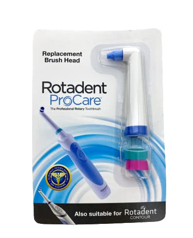 Rotadent ProCare Short-Tip Replacement Brush Head; FITS The ROTADENT PROCARE/Contour Toothbrush Models ONLY (Does NOT FIT The Classic, Legacy, OR Plus Models)…