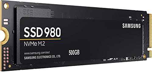 NATIVO HARVEST Sam-Sung 980 SSD M.2 NVMe/MZ-V8V500B / Interface Internal Solid State Drive with V-NAND Technology for Gaming, Heavy Graphics, Full Power Mode (500 GB)