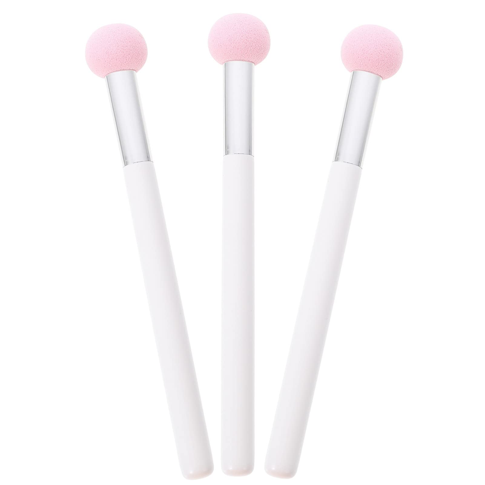 Lurrose 3Pcs Foundation Sponge Powder Puff Mushroom Head Dry and Wet Makeup Puff Makeup Brush Sponge Applicator Concealer Brush Sponge for Women Girls