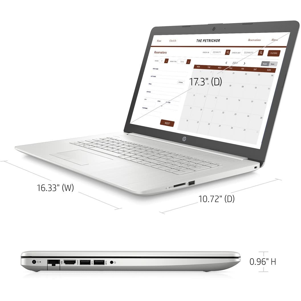 HP Business Laptop, 17.3" FHD IPS 300nits Display, Lastest Gen Core i3-1115G4 up to 4.1GHz, 8GB DDR4 RAM, 128GB PCIe SSD, HDMI, RJ45, SD Reader, Keypad, Win 11