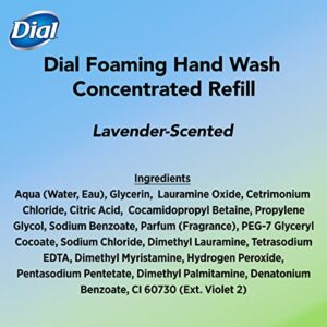 Dial Foaming Hand Wash Concentrated Refill, Lavender-scented, 8 pack, 6.72 fl oz