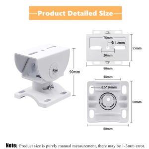 BeElion Aluminum Alloy Surveillance Camera Horizontal Vertical Pole Mount Kit, Wall Mounting Bracket for CCTV Security Camera PTZ Dome Vertical Pole Mounting Bracket