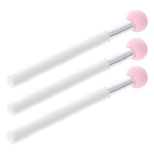 Lurrose 3Pcs Foundation Sponge Powder Puff Mushroom Head Dry and Wet Makeup Puff Makeup Brush Sponge Applicator Concealer Brush Sponge for Women Girls