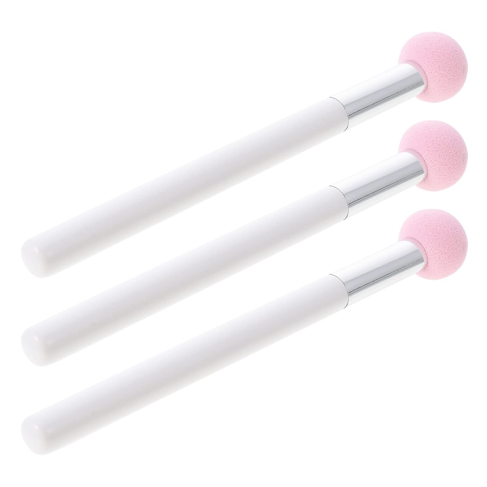 Lurrose 3Pcs Foundation Sponge Powder Puff Mushroom Head Dry and Wet Makeup Puff Makeup Brush Sponge Applicator Concealer Brush Sponge for Women Girls