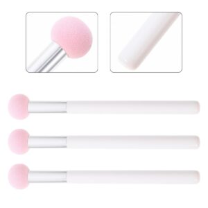 Lurrose 3Pcs Foundation Sponge Powder Puff Mushroom Head Dry and Wet Makeup Puff Makeup Brush Sponge Applicator Concealer Brush Sponge for Women Girls