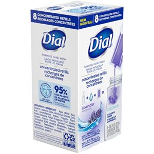 Dial Foaming Hand Wash Concentrated Refill, Lavender-scented, 8 pack, 6.72 fl oz