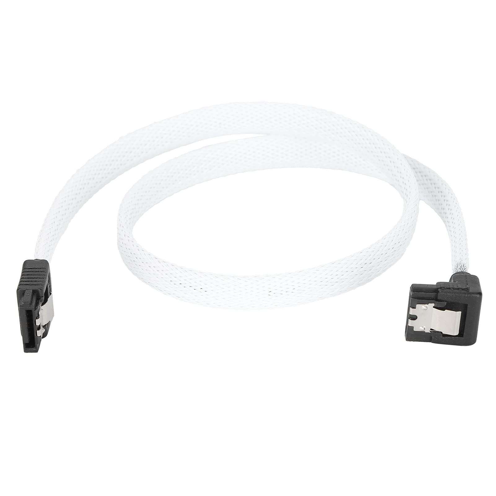 Cable, Dual‑Channel SAS Extension Compatible with II I 500MB/S Solid State Drive with Shrapnel for Solid‑State Disk for SPE(White (Elbow))