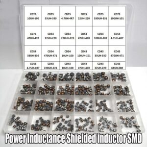 480pcs cd32 cd43 cd54 cd75 24value power inductance shielded inductor smd 2.2/3.3/4.7/10/15/22/33/47/68/100/150/220/330-680uh (resistance : 24kinds-cd43-cd75)