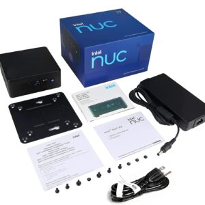 Intel NUC NUC11PAHi7 Mini PC, Quad-Core i7, NVMe SSD, 32GB RAM, 1TB NVMe, WiFi 6, BT 5.0, Thunderbolt 3, 8K Support, Quadruple Monitor Capable - The Ultimate HTPC Solution for High-Performance!