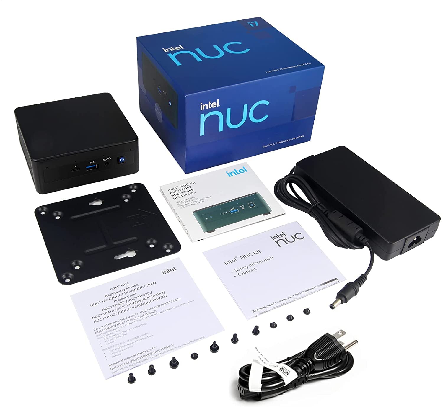 Intel NUC NUC11PAHi7 Mini PC, Quad-Core i7, NVMe SSD, 32GB RAM, 1TB NVMe, WiFi 6, BT 5.0, Thunderbolt 3, 8K Support, Quadruple Monitor Capable - The Ultimate HTPC Solution for High-Performance!