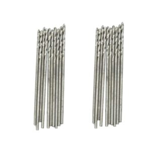 tsnamay 0.8mm twist drill bit for wood, soft metal, plastic, aluminum alloys-sliver tone 20pcs