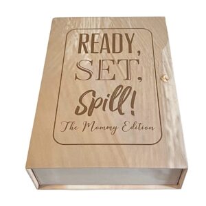 Postpartum Gifts for Moms and Parents-(Ready, Set, Spill! Conversation Cards: The Mommy Edition) 150 Insightful and Fun Questions for Social Gatherings, Therapeutic Settings, & Journal Writing Prompts