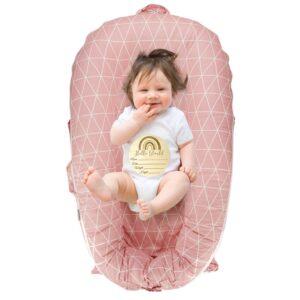 sweety baby newborn lounger cover for dockatot deluxe, 100% cotton cover for dock a tot (pink)