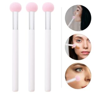 Lurrose 3Pcs Foundation Sponge Powder Puff Mushroom Head Dry and Wet Makeup Puff Makeup Brush Sponge Applicator Concealer Brush Sponge for Women Girls