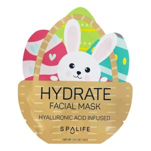 spalife easter bunny hydrate facial mask with hyaluronic acid 5 pack