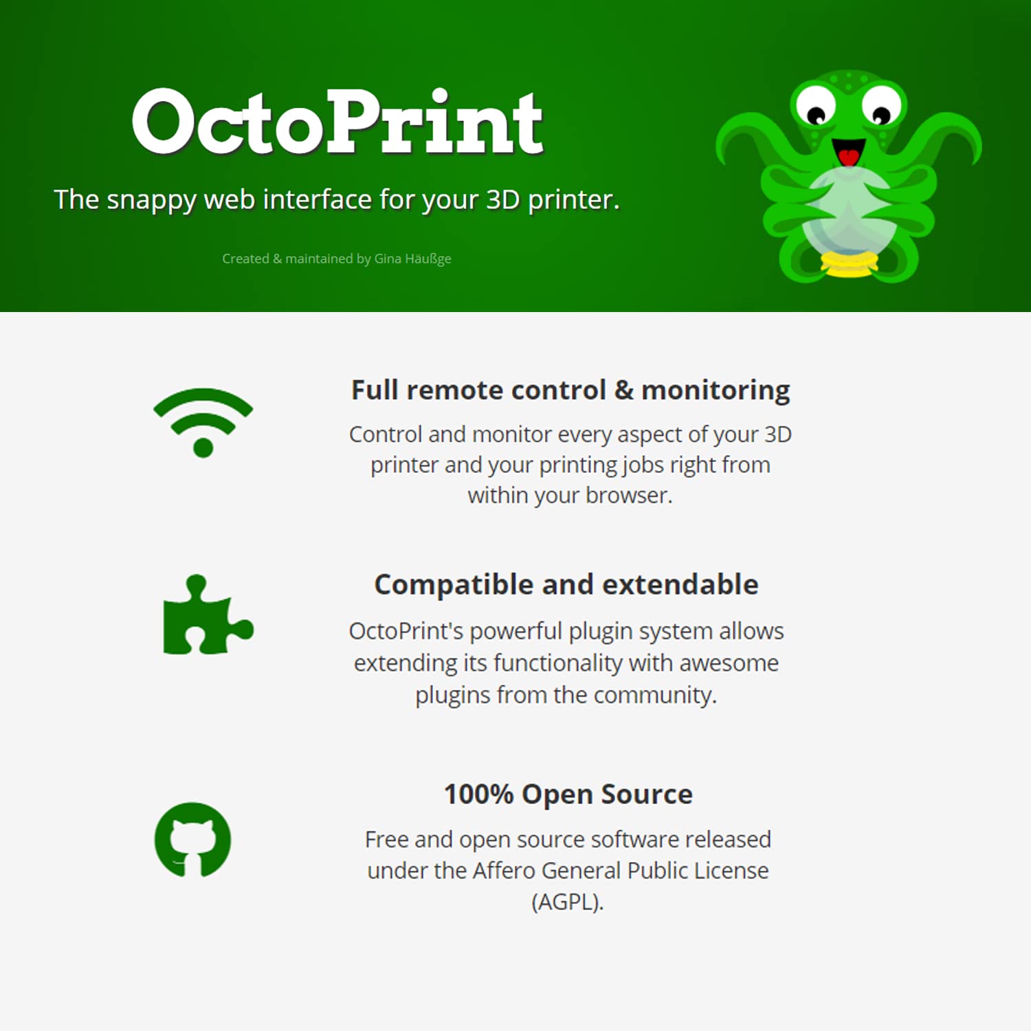 INLAND OctoPrint Pre-flashed 32GB Micro SD Card for 3D Print Monitoring Controlling, Compatible with Most Consumer 3D Printer