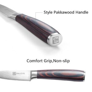 PAUDIN Paring Knife and Kitchen Utility Knife