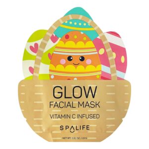 spalife easter egg glow facial mask 5 pack