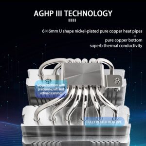 Thermalright Peerless Assassin 120 SE CPU Air Cooler, 6 Heat Pipes with AGHP Technology, Dual 120mm TL-C12C PWM Fan, for Intel LGA1700/1200/1150/1151; AMD AM4/AM5