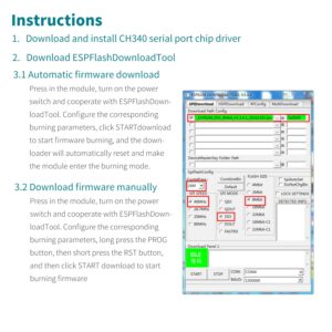 Sinkr ESP-8266 Development Board Test Burning Fixture Tool for ESP-01 01S 12E 12F 12S 18T(KIT A)