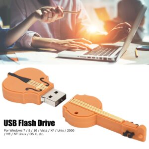 USB Flash Drive, Violin Shaped USB 2.0 Memory Stick Pen Drive Novelty Thumb Drive, Portable USB Drive Pendrive(16GB)