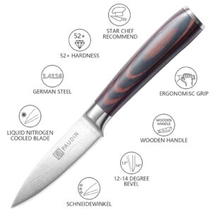 PAUDIN Paring Knife and Kitchen Utility Knife