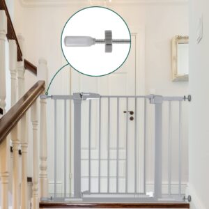 Babelio Baby Gate Stairs Banister Adapter-Y Threaded Spindle Rods for Pressure Mounted for Child & Pet Safety Gates with Extra Long Wall Mounting Screws Rod & Bolts (10MM)