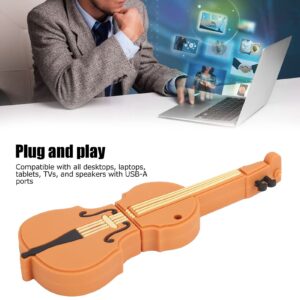 USB Flash Drive, Violin Shaped USB 2.0 Memory Stick Pen Drive Novelty Thumb Drive, Portable USB Drive Pendrive(16GB)