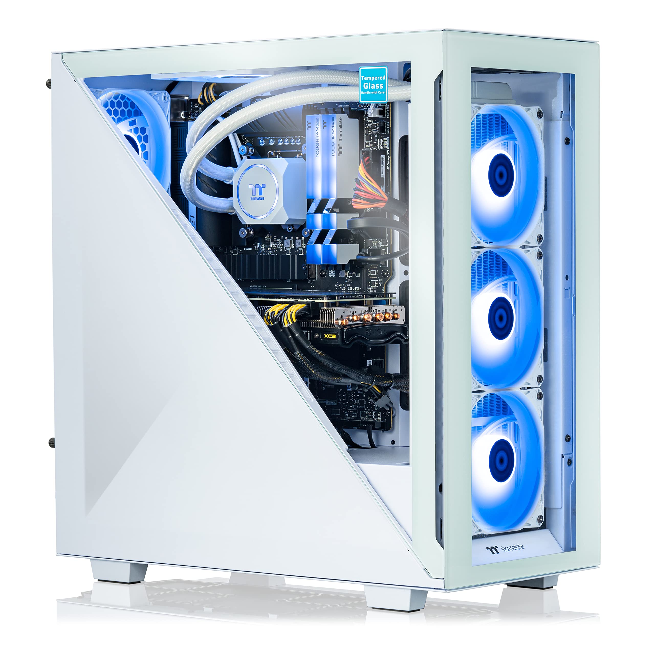 Thermaltake LCGS Avalanche i370T AIO Liquid Cooled CPU Gaming PC (Intel Core™ i7-11700K, DDR4 3600Mhz 16GB RGB Memory, NVIDIA® GeForce RTX™ 3070 Ti, 1TB M.2 NVMe, Win 10 Home) D3AV-Z590-37T-LCS