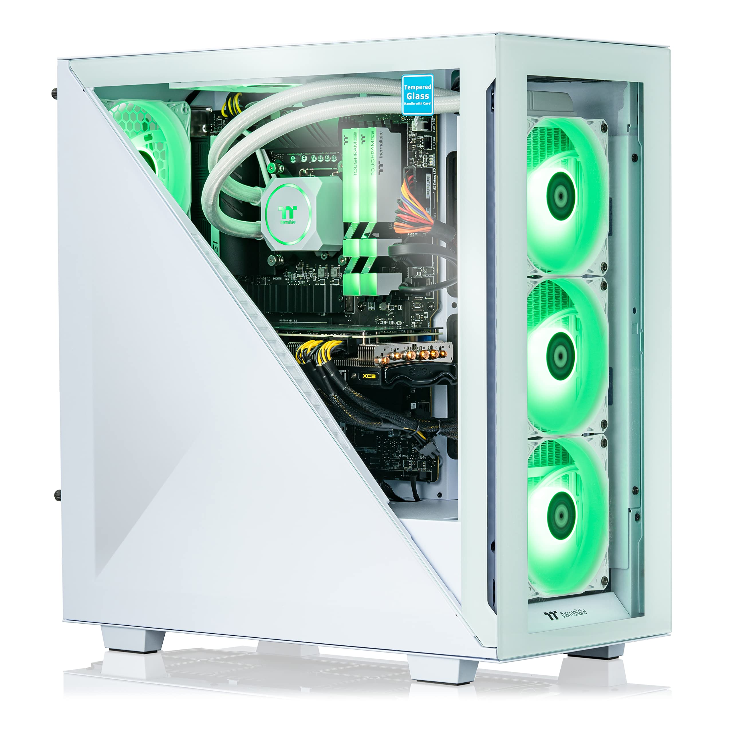 Thermaltake LCGS Avalanche i370T AIO Liquid Cooled CPU Gaming PC (Intel Core™ i7-11700K, DDR4 3600Mhz 16GB RGB Memory, NVIDIA® GeForce RTX™ 3070 Ti, 1TB M.2 NVMe, Win 10 Home) D3AV-Z590-37T-LCS