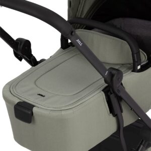 Joolz AER - Carrycot - Accessory for Stroller - Optimal Comfort - Unique Fold with Chassis - Spacious Bassinet - Expanded Sunhood - Water Repellent - Sage Green