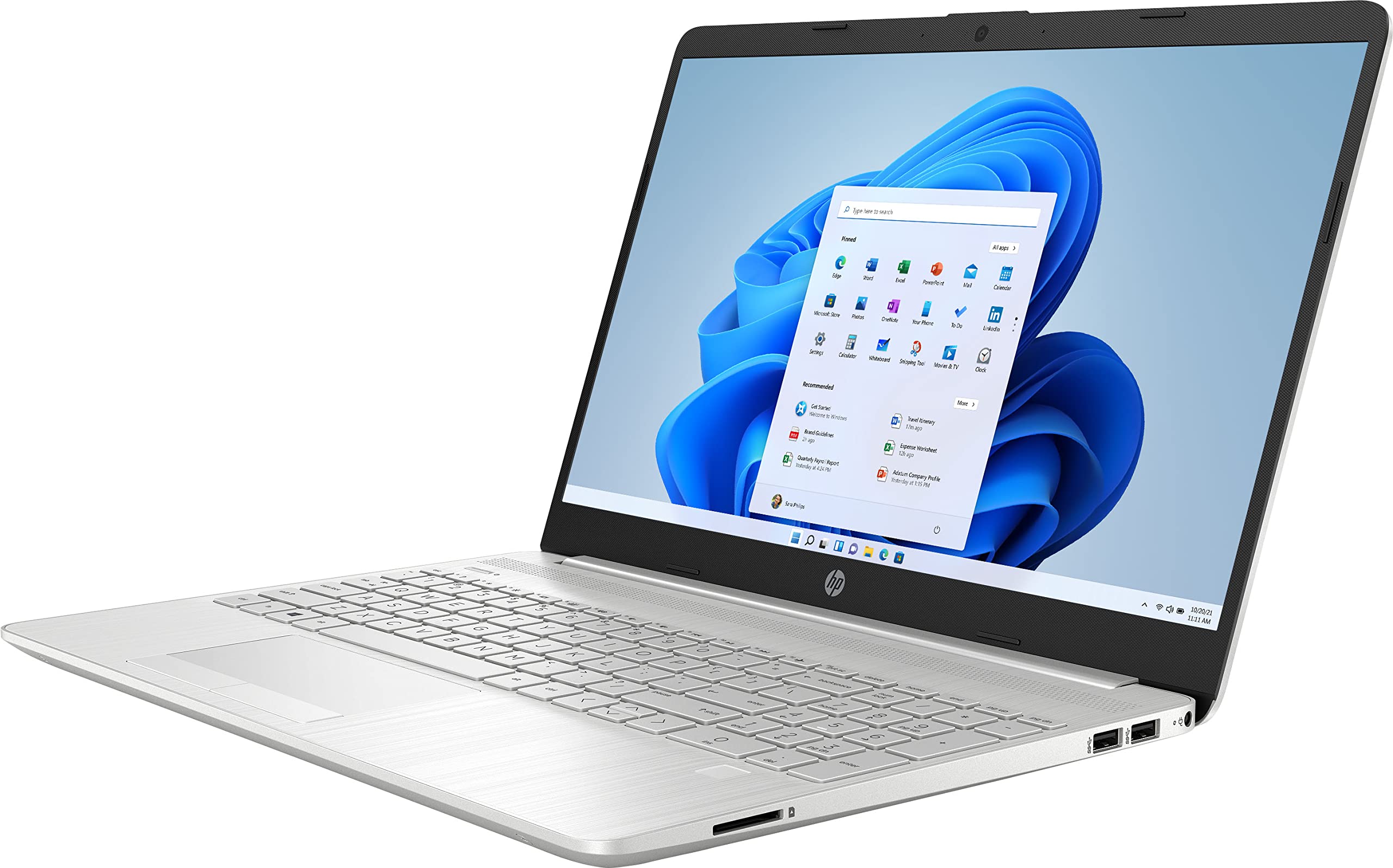 2022 HP 15.6" FHD IPS Laptop - 11th Gen Intel i3-1115G4 - 8GB DDR4 - 256GB M.2 NVMe SSD - Intel UHD Graphics - HDMI WiFi Bluetooth Webcam - RJ45 - FP Reader - Windows 11 Home w/ 32GB USB Drive