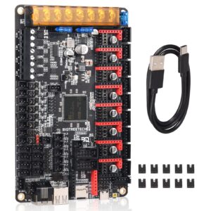 btt octopus v1.1 32bit 3d printer controllers supports klipper and marlin, compatible tmc2209/tmc2208/tmc5160/tft35 e3 v3.0/pi tft50/bl touch and compatible raspberry pi voron 3d printer ect