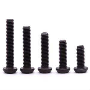 M6-1.0 x 35mm Button Head Torx Drive Machine Screws Bolts, Black Oxide Finish, 10.9 Grade Alloy Steel, Full Thread Coverage UNC, Pack of 30