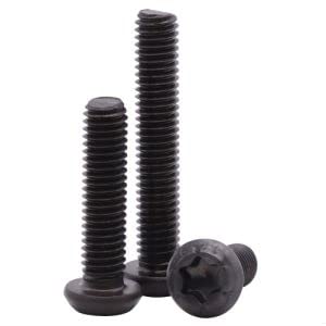 m6-1.0 x 35mm button head torx drive machine screws bolts, black oxide finish, 10.9 grade alloy steel, full thread coverage unc, pack of 30