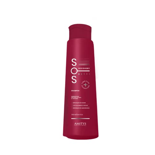 Amitys SOS Recovery Shampoo 300ml, Amino Acid, Silk protein D-Panthenol, Protects Damaged Hair Fiber Repair, Capillary Strengthening