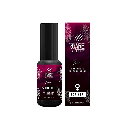 Bare Chemist Luna Pheromone Perfume for Women [Attraction Formula] - Oil Perfume Infused with Pheromones for Her [Long Lasting Formula] 1oz. - Fruity, Sweet, Vanilla, Floral