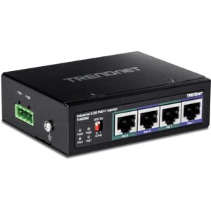 TRENDnet 95W 2-Port Industrial 2.5G PoE++ Injector, Supports PoE IEEE 802.3af, PoE+ IEEE 802.3at, and PoE++ IEEE 802.3bt, Not Compatible with Passive PoE Devices, Black, TI-IG290