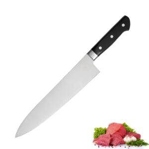 hendiy chef knife,professional 8-inch kitchen knife with ergonomic handle for family & restaurant,ultra sharp stainless steel multi-purpose meat knife,fruit knife with gift box(black)