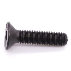 M6-1.0 x 30mm Flat Countersunk Head Torx Security Machine Screws Bolts, Black Oxide Finish, 10.9 Grade Alloy Steel, Full Thread, Pack of 30