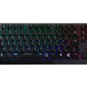 MSI Vigor GK50 Low Profile TKL JP USB Gaming Keyboard Numeric Keypadless KB595 Black