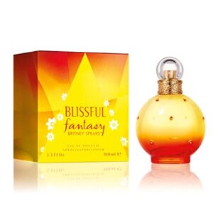 britney spears blissful fantasy limited edition, eau de toilette edt spray for women, 3.3 fl oz