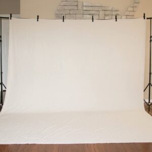 Canvas Drop Cloth Tarp 6x9 - (2 Pack) 100% Cotton, Seams Only On The Edges - Great for Farmhouse Curtains or Backdrop