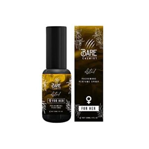 bare chemist astrid pheromone perfume for women [attraction formula] - oil perfume infused with pheromones for her [long lasting formula] 1oz. - sweet, vanilla, floral, spice