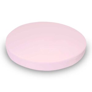 sheetworld fitted 100% cotton jersey oval sheet, fits stokke mini 23 x 29, baby pink, made in usa