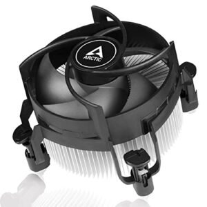 arctic alpine 17 co - intel cpu cooler, 92 mm pwm fan, radial heatsink, top blower, intel lga 1700, 4-pin connector, ball bearing for continuous operation, 250-2700 rpm