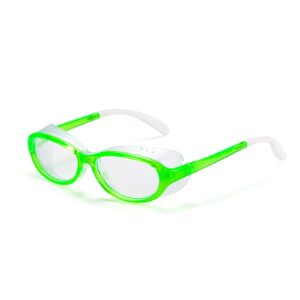 jqam kids anti saliva anti pollen safety glasses,removable safety goggles,silicone light goggles for age 3-10 children (color : green)