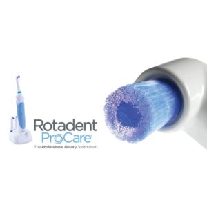 Rotadent ProCare Long-Tip Replacement Brush Head; Elongated Brush Head; NOT Compatible with The Rotadent Plus or Rotadent Classic (ONLY Compatible with The ROTADENT PROCARE and ROTADENT Contour)