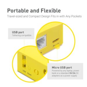 GL.iNet GL-SFT1200 (Opal) Secure Travel WiFi Router & GL.iNet GL-MT300N-V2(Mango) Portable Mini Travel Wireless Pocket VPN Router