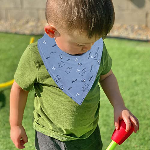 Knindnn Baby Bandana Drool Bibs,5 Pack Soft and Absorbent Baby Drool Bibs